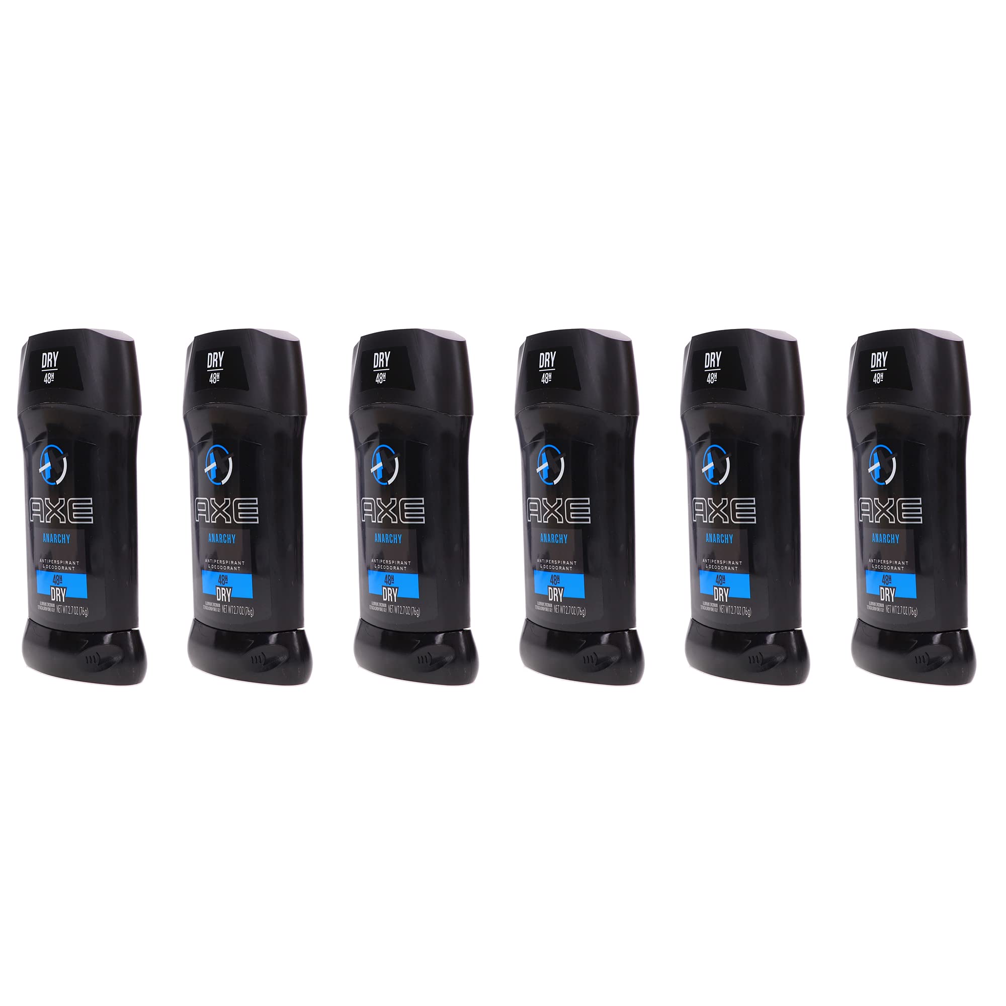 Axe Dry Anti-Perspirant Invisible Solid, Anarchy 2.70 oz (Pack of 6)