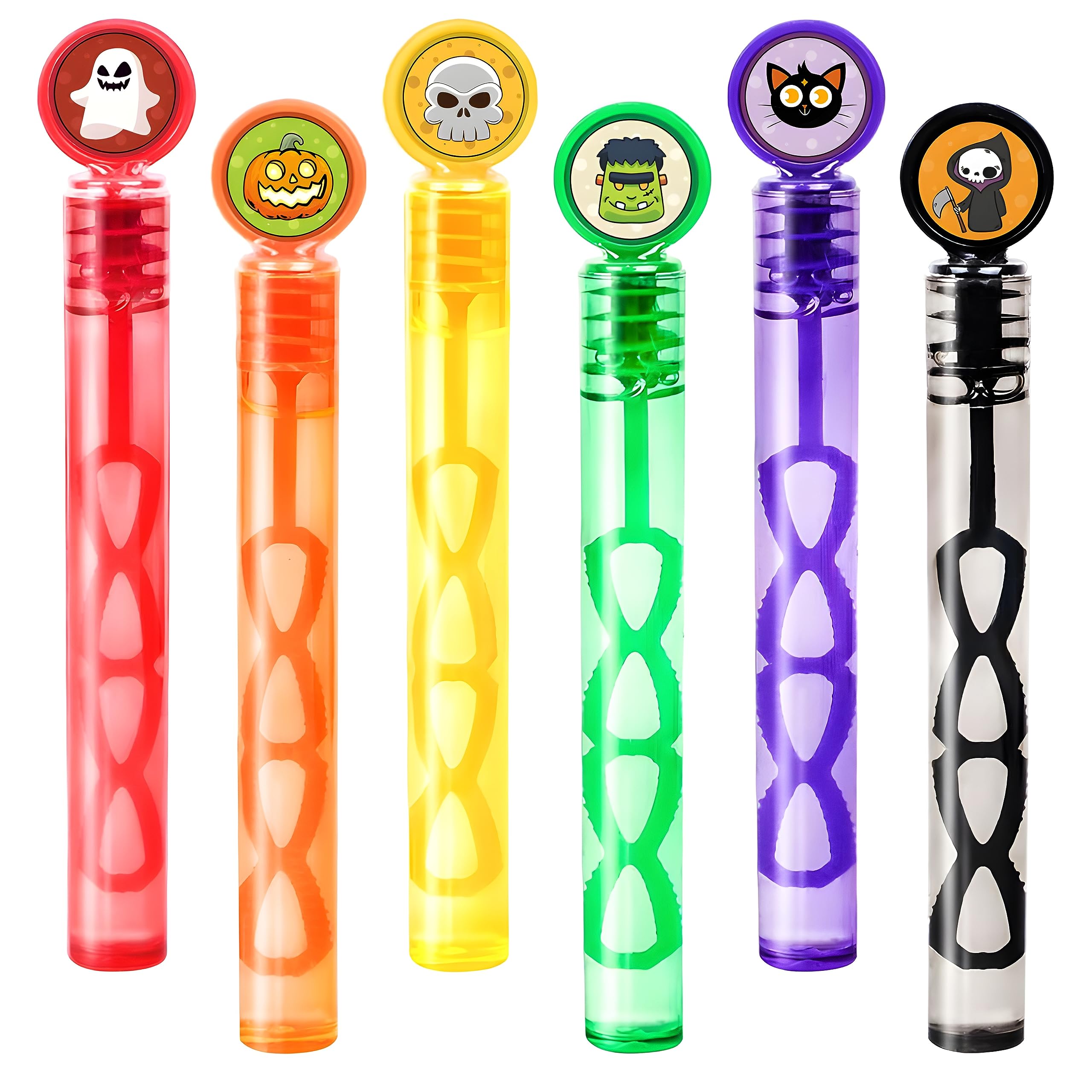 60 Pcs Halloween Bubble Wands Party Favors for Kids Halloween Treats Goodie Bag Stuffers Pinata Fillers, Mini Bubbles Bulk Halloween Toys Gifts Classroom Prizes for Toddlers Boys Girls Party Supplies