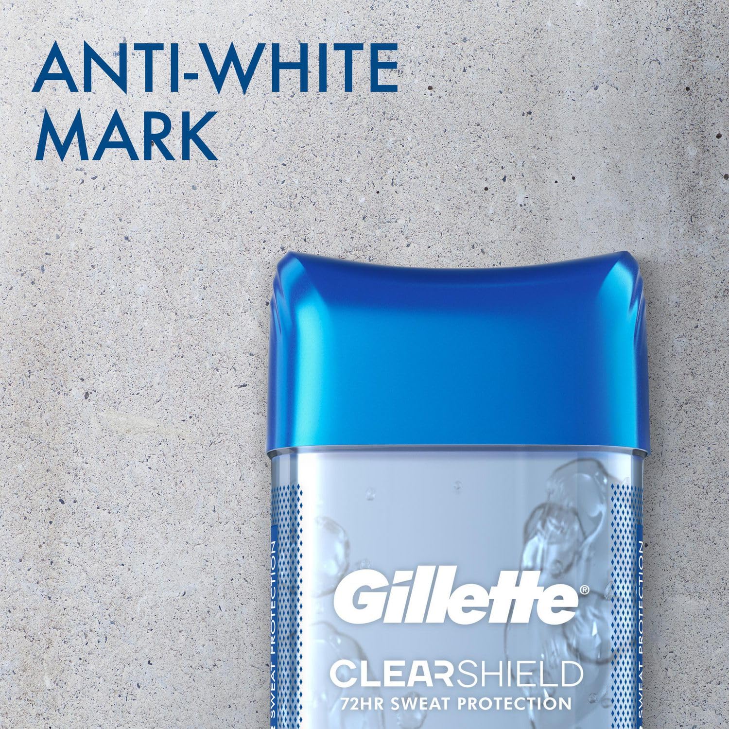 Gillette Antiperspirant Deodorant for Men, Invisible Solid, Cool Wave, 72 Hr. Sweat Protection, 3.8 oz Pack of 4
