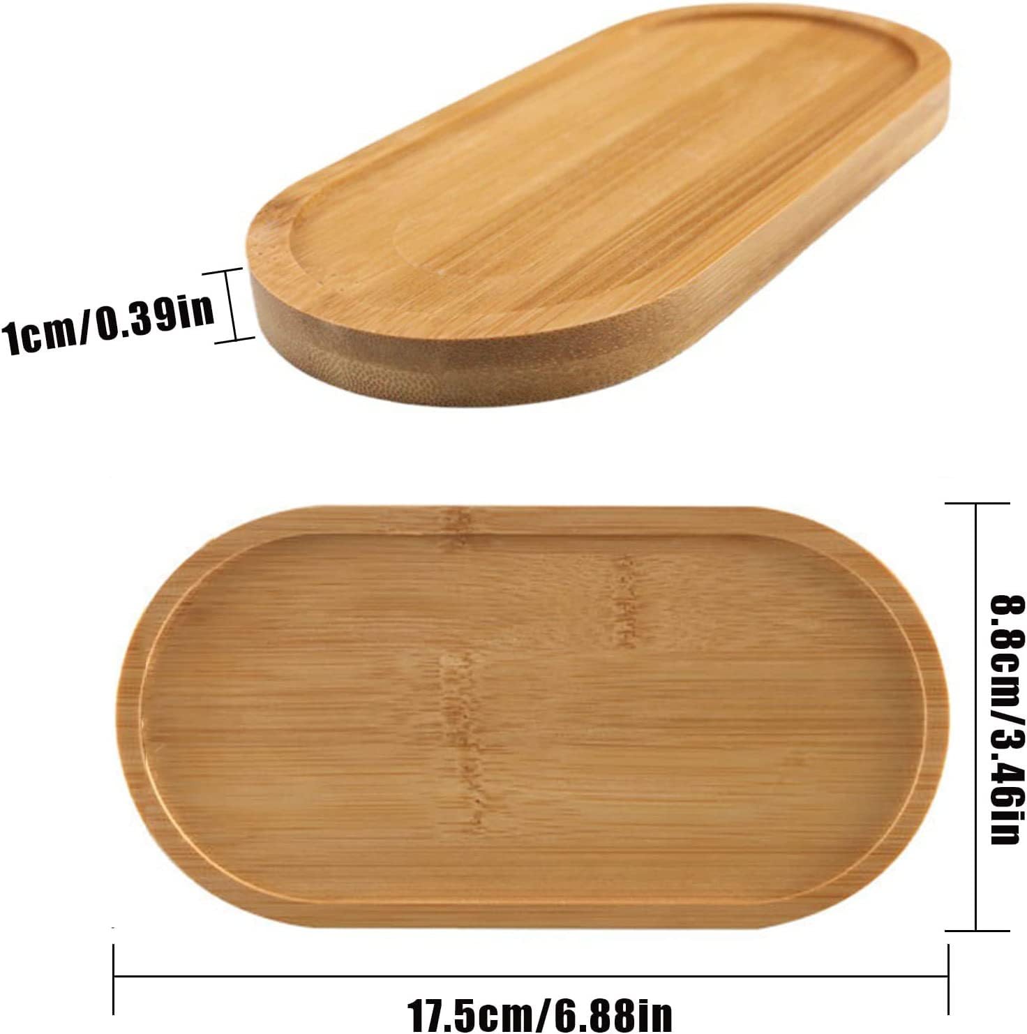 2PCS Small Wood Tray,Bamboo Tray,Wood Tray,Wood Bathroom Tray,Wooden soap Tray,Bathroom Counter Tray,Bamboo soap Dish,Kitchen soap Tray