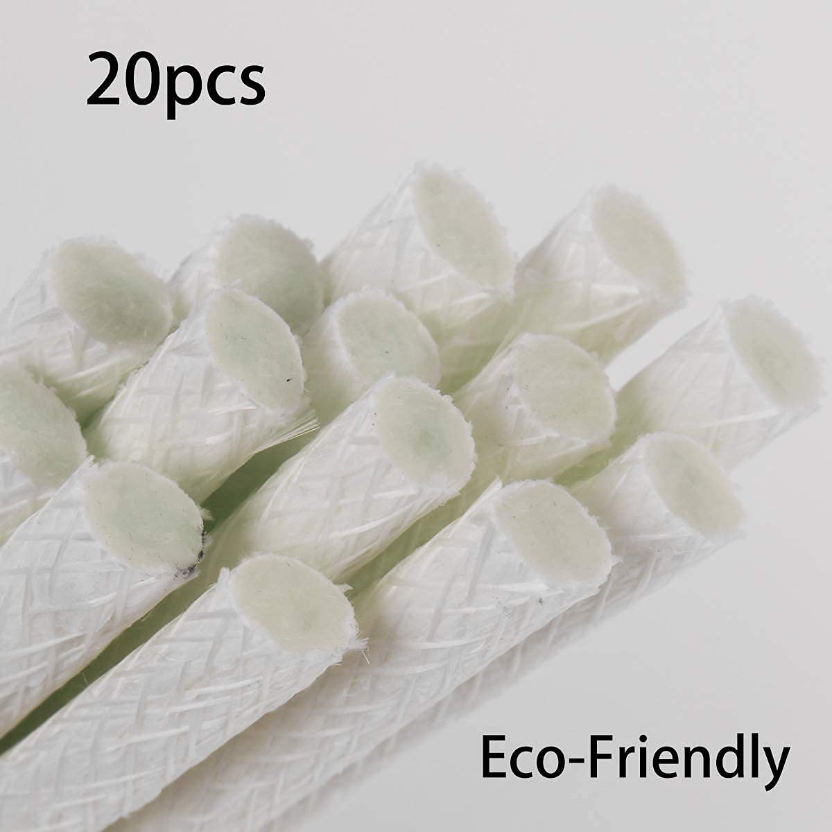 20Pcs Torch Wicks Replacement - Fiberglass Wick for Tiki Torches and Outdoor Lights - 0.5 by 9.85 Inch