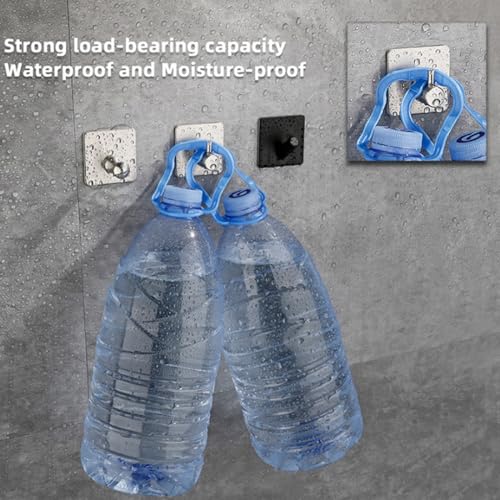 2pcs Suction Cup Hooks for Shower, Bathroom, Kitchen, Glass Door, Mirror, Tile – Loofah, Towel, Coat, Bath Robe Hook Holder for Hanging up to 15 lbs (SUS 304 Stainless Steel/Silver/Brushed Surface)