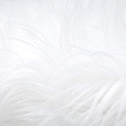 Christopher Knight Home Huxley Faux Fur Ottoman, White