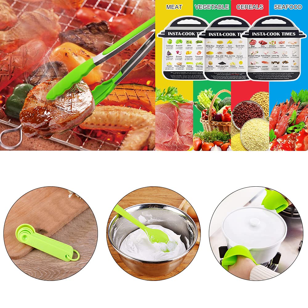 20Pcs Accessories for Instant Pot 6 qt 8qt, Ninja Foodi 8qt - 60 Pcs Parchment Papers, 2 Steamer Baskets, Springform Pan,Stackable Egg Steamer Rack, Instruction & Recipes Book