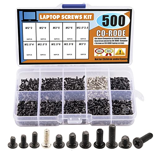 500pcs Laptop Notebook Computer Screw Kit Set for IBM HP Dell Lenovo Samsung Sony Toshiba Gateway Acer