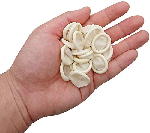 Large Latex Finger Cots Anti Static Rubber Fingertip Protective Finger Cots for Electronic Repair, Handmade Apply, 444 Pcs