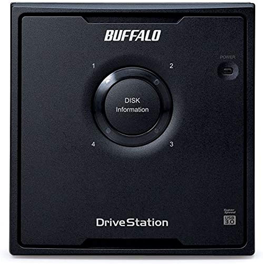 BUFFALO DriveStation Quad 4-Bay 24TB (4x6TB) TAA Desktop External Hard Drive USB 3.2