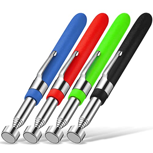 4 Pcs Telescoping Magnet Pickup Tool Extendable Magnetic Sticks Pick up Grab Tool for Men Practical Gifts for Dad, Husband, Father's Day, Valentine's Day, Christmas Gifts(5 lb)