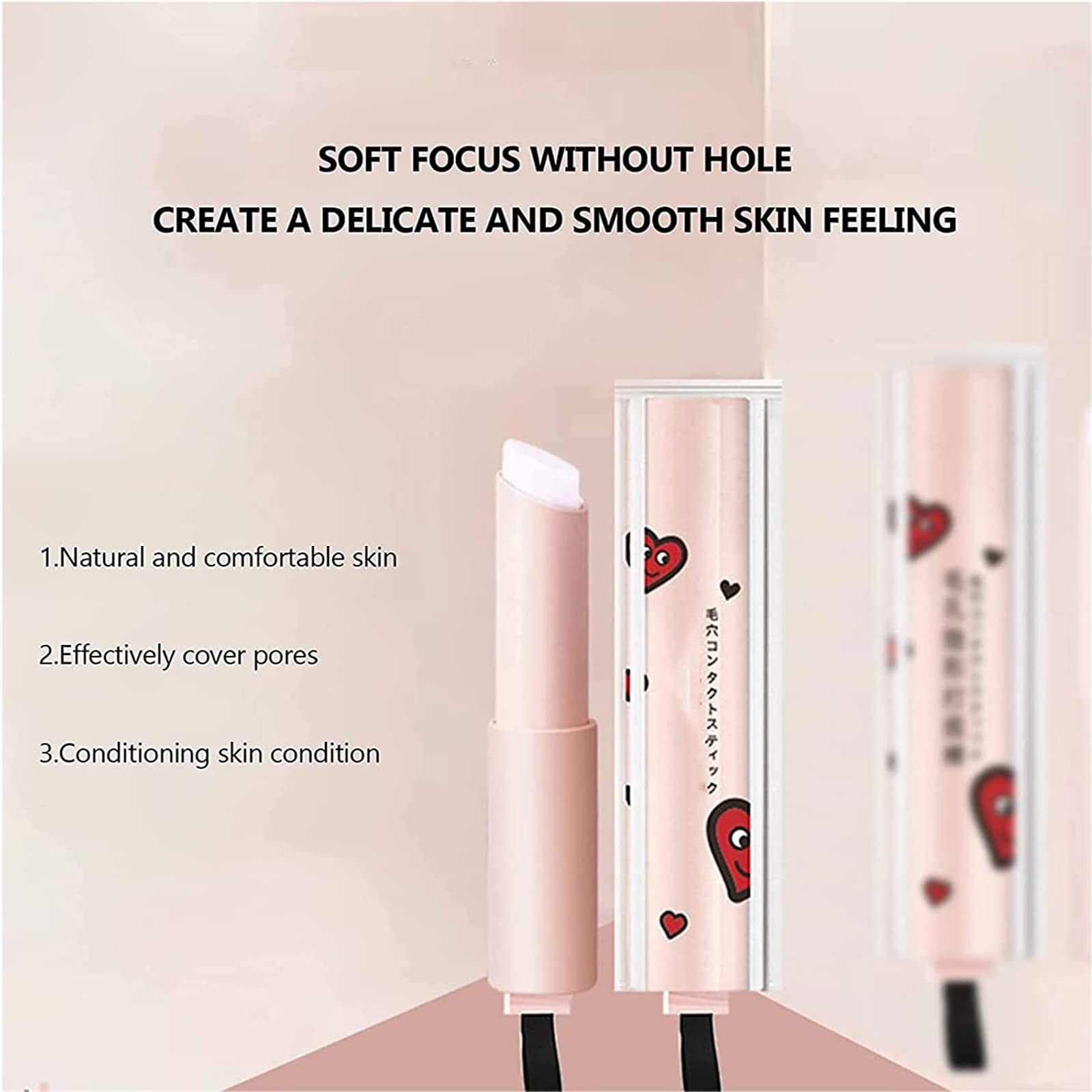 2PCS Bellabelle's Magic Makeup Primer, Stalleryy Pore-Perfecting Primer Stick, Bellabelle Make up Primer, Magical Pore Eraser Waterproof Face Primer Stick, Invisible Pore Primer Stick Moisturizing
