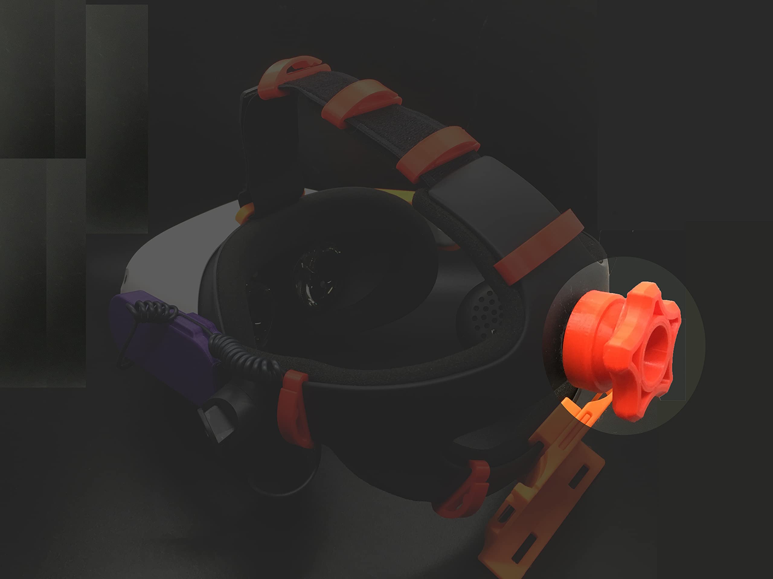 3DCustomThings Vive Deluxe Audio Strap KNOB (Red)