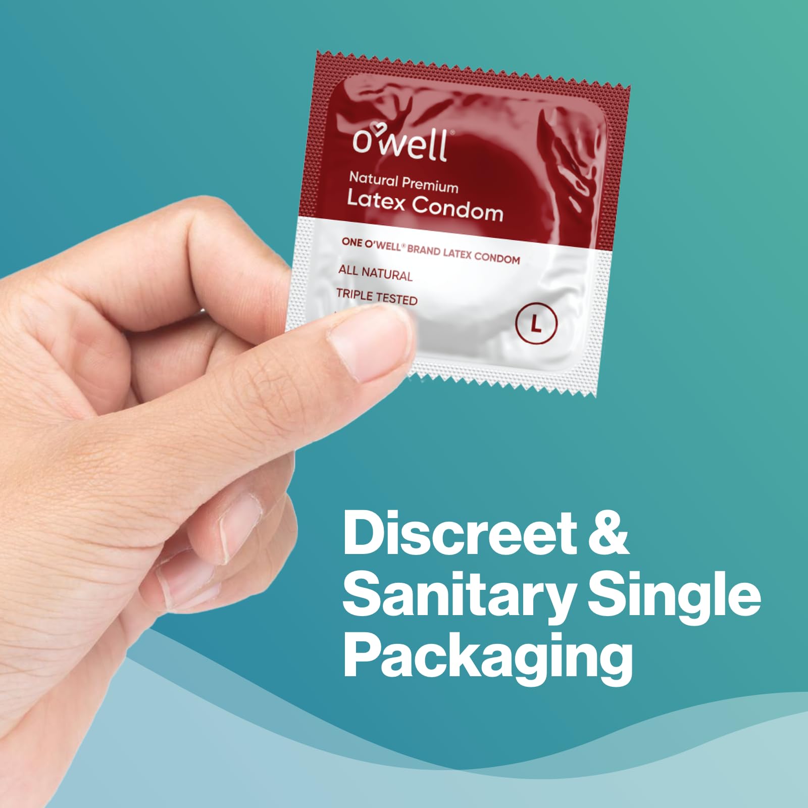 36 Latex, Ultra-Thin Condoms β Triple-Tested Lubricated Condoms with a Silicone Base for Comfortable Birth Control & Pleasure β Natural Latex Condoms for Men (2 x 7.2 in. Flat) by OWELL, Large