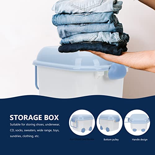 Cabilock Storage Basket Cube Storage Box Box with Wheel Box Chest with Wheel Rolling Storage Box with Wheels Stackable Storage Chest