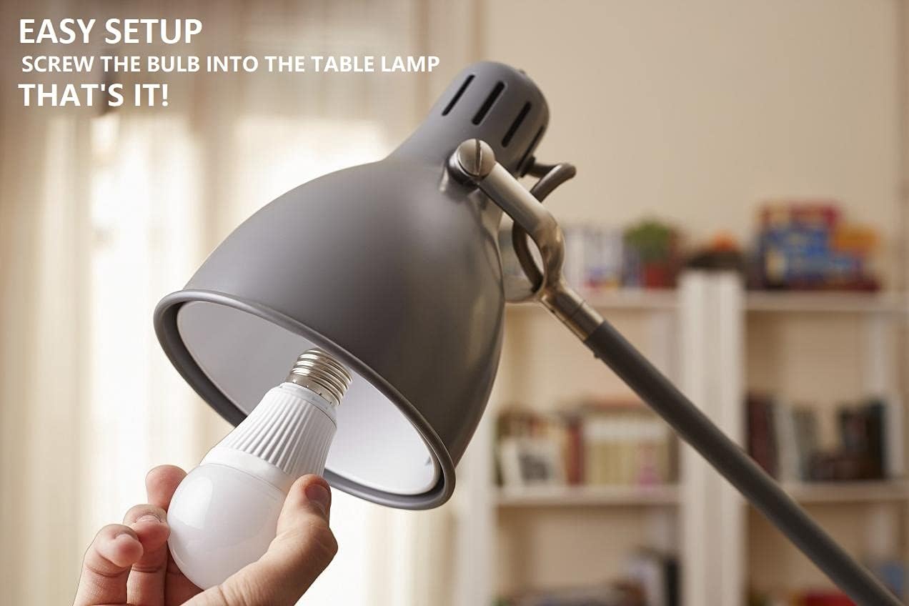 3 Claps ON/Off Remote Sound Control LED Light Bulb Perfect for Bedroom Table Lamp Upgrade, Sound Activated ON/Off Solution, Clap Detection, Smart Home, As Seen On TV, Soft White, 8-Watt