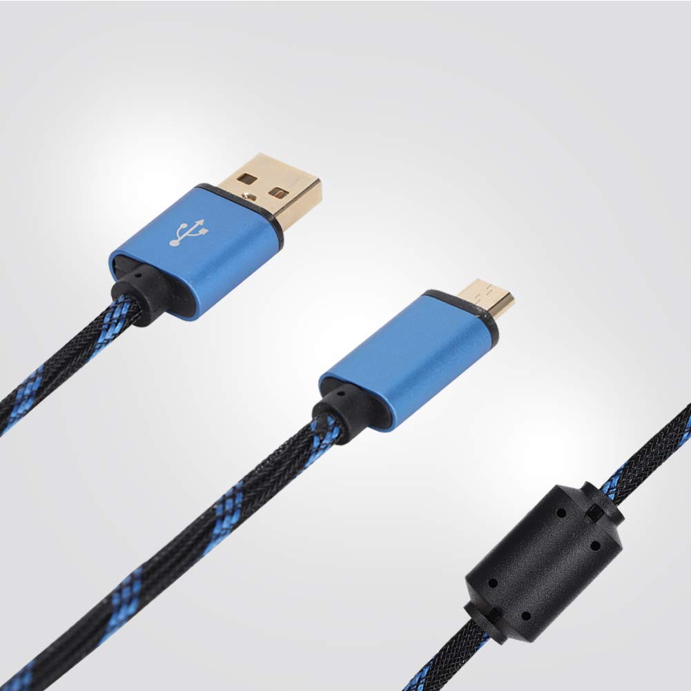3M USB Charging Cable for PS4, Xbox One Controller, Gold-Plated Micro USB 2.0 High Speed Cable Fast Charging Cord