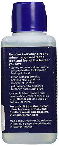 Guardsman Clean & Renew For Leather 8.45 oz - Removes Dirt and Grime, Great For Leather Furniture & Car Interiors - 2 Pack