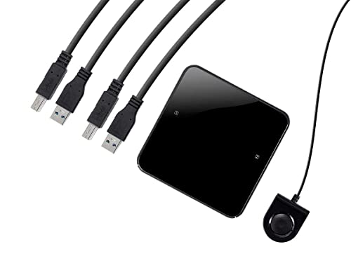 2x4 USB 3.1 Gen1 Peripheral Sharing Switch, Allows 2 Computers to Share 4 USB 3.1 Gen1 Devices