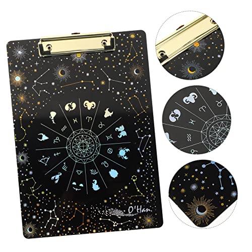 5pcs Convenient A Decorative Exam Profile Teacher Practical Clipboards Clipboard Size with Portable Board Writing Low for File Document Pattern Fashion