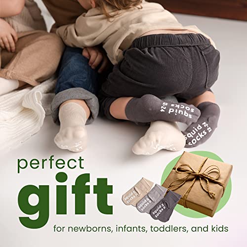 squid socks Viscose from Bamboo Socks | 0-6M, 6-12M, 12-24M, & 2T-3T | Socks that Stay On | As Seen on Shark Tank | Classic