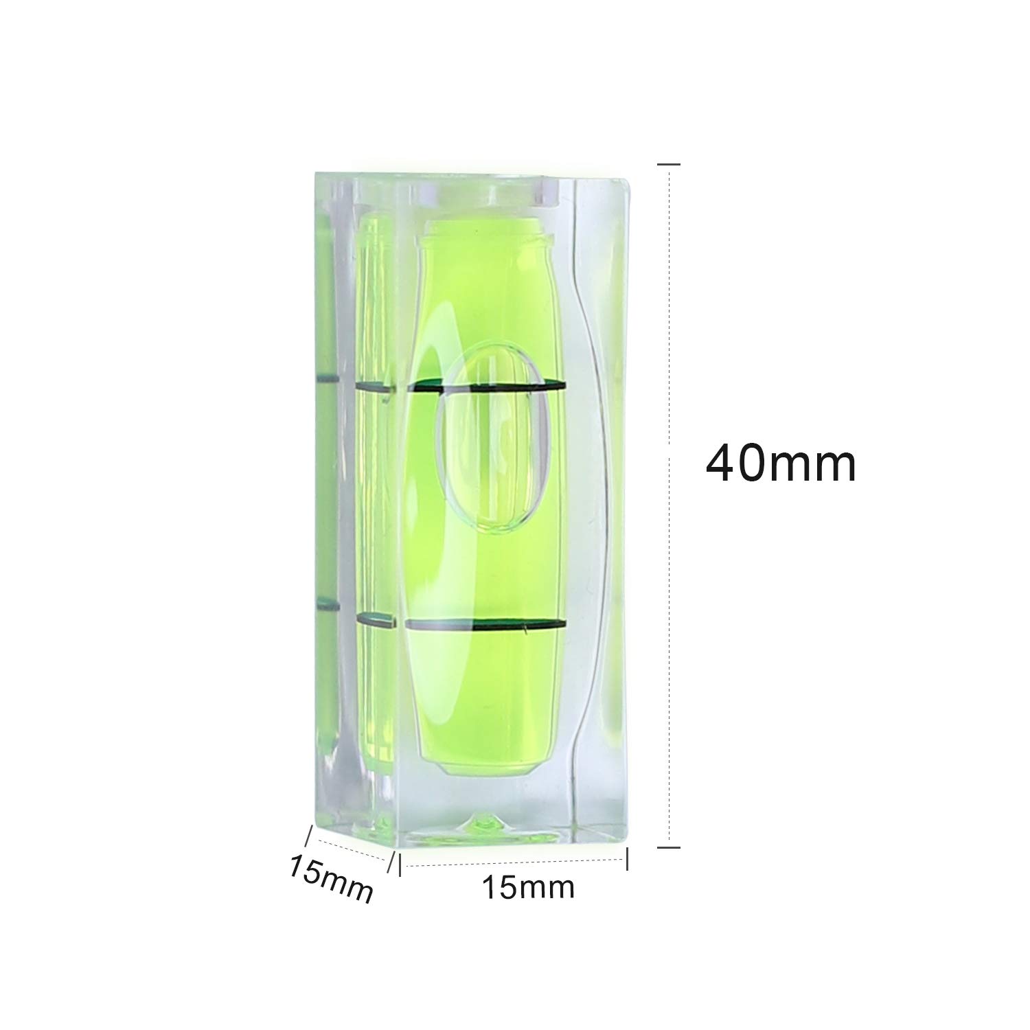 5PCS Mini Level-Mini Bubble Spirit Level Small Square Quality Measuring Instruments Small Levels Layout Tools for Picture Hanging(15×15×40MM)