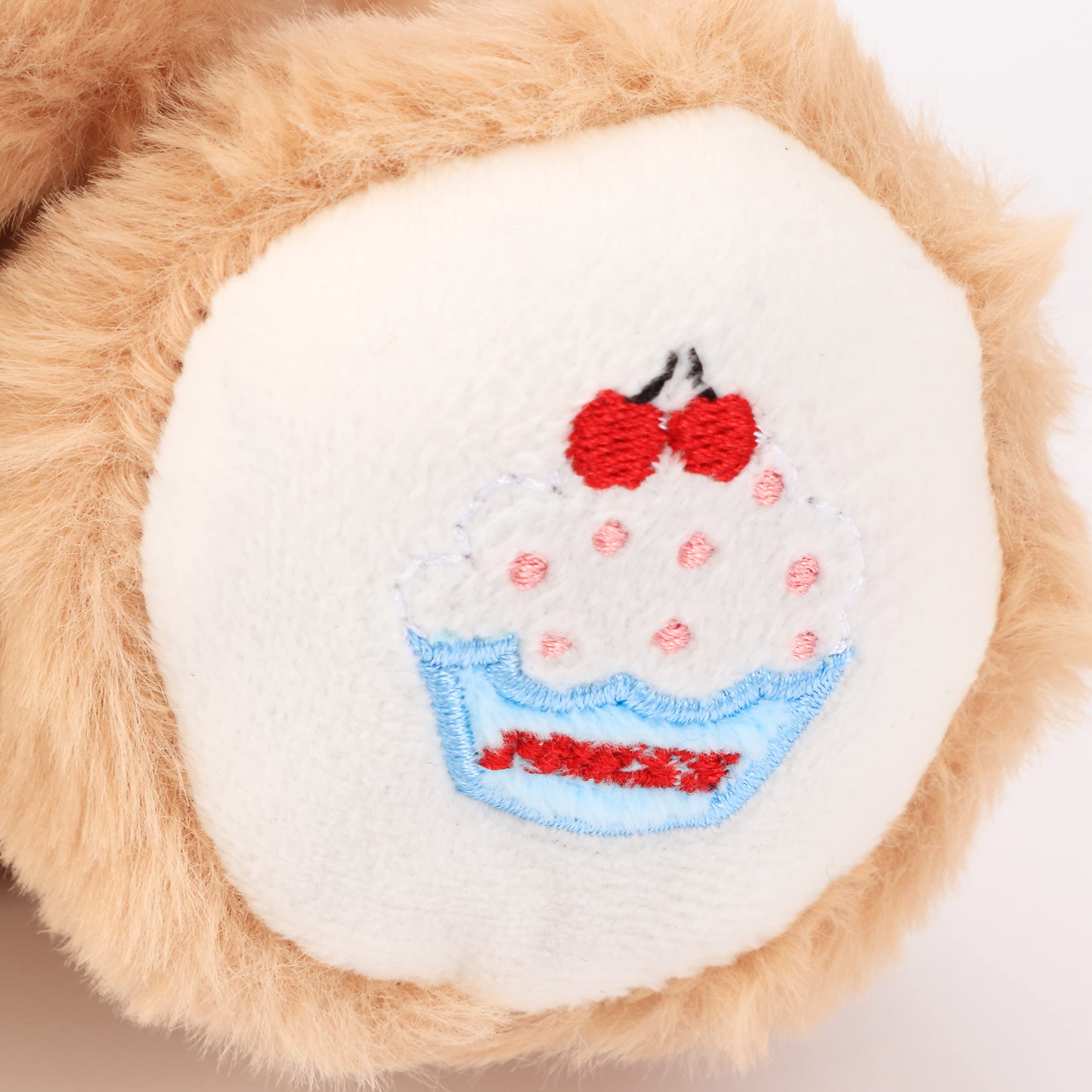 Hopearl Adorable Happy Birthday Teddy Bear with Glowing Cupcake Musical Stuffed Animal Bear Singing and Shaking Plush Toy Interactive Animated Kids Gifts, Brown, 15ββ