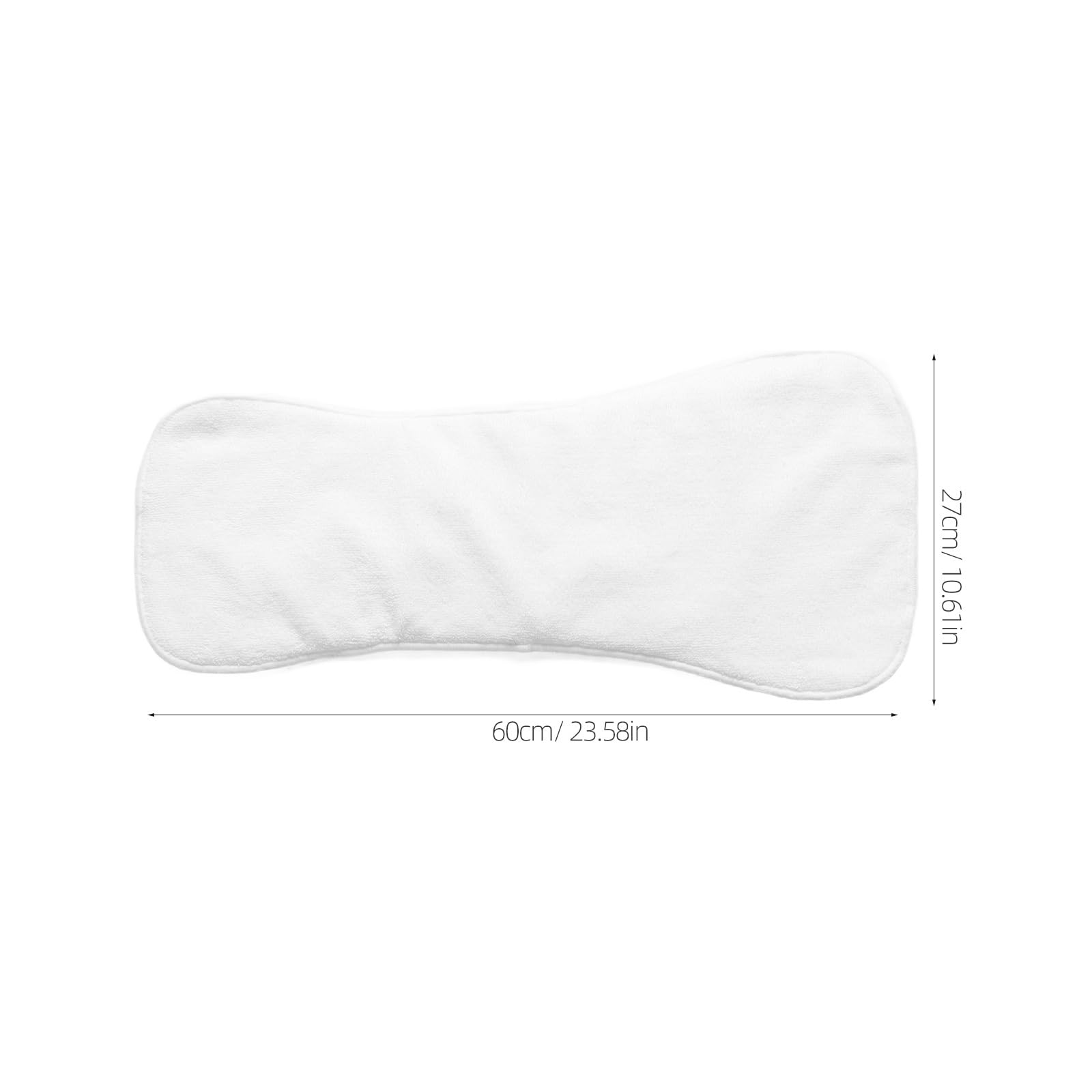 Four-Layer Washable Adult Cloth Diapers - Reusable, High Absorbency, Soft & Breathable, Easy to Use for Elders & Caregivers, 23.62x10.62x1.18in (White)
