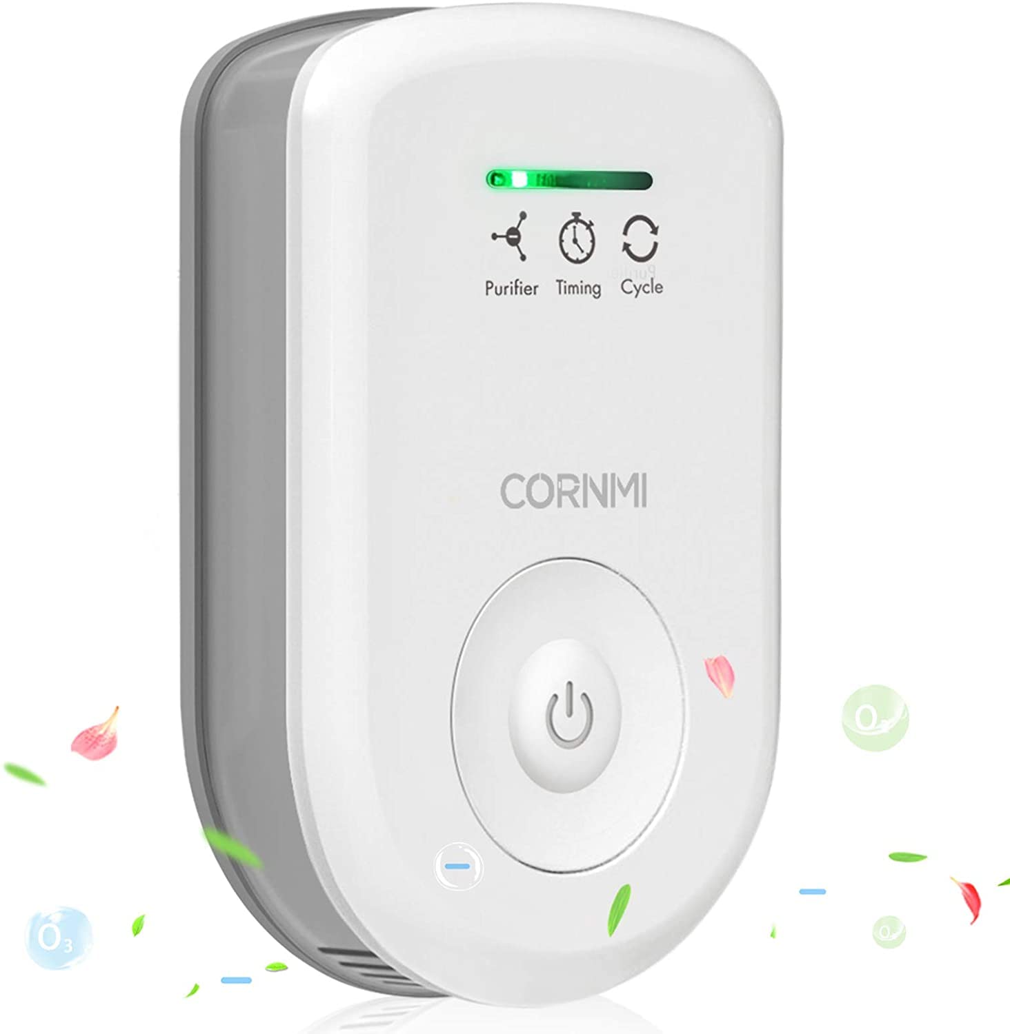 Air Purifiers Plug In for Home, Mini Odor Eliminator丨Ozone Negative Ion Dual Function丨Ionizer to Remove Smoke Pet Toilet Smell, Portable Deodorizer Freshener Cleaner for House Bedroom Bathroom Kitchen