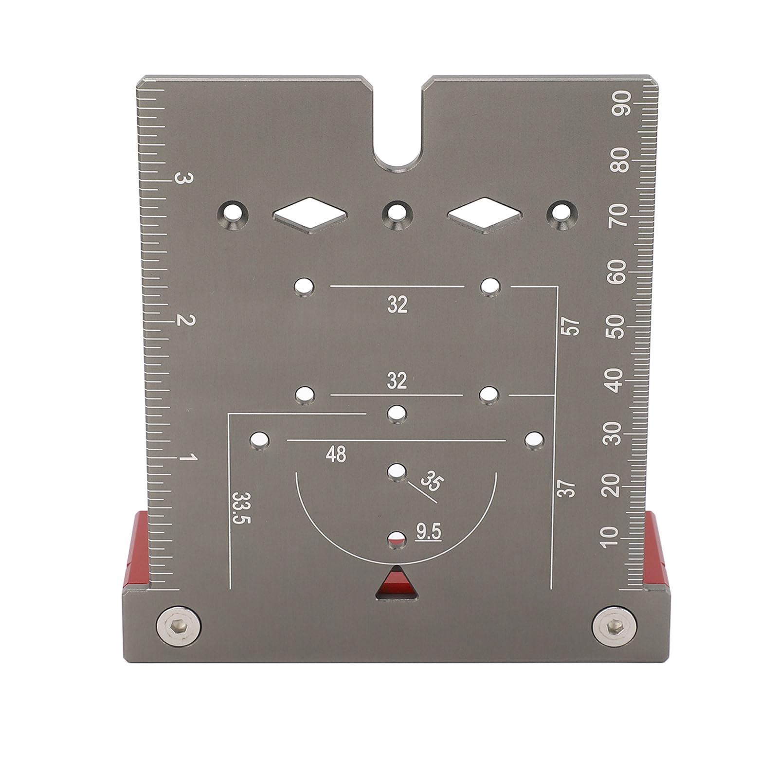 3 in 1 Aluminum Alloy Hinge Hole Drilling Guide Woodworking Tools, Professional Drilling Hole Puncher Locator Kit, Concealed Hinge Jig for Kitchen Cabinet Cupboard Door Hinge