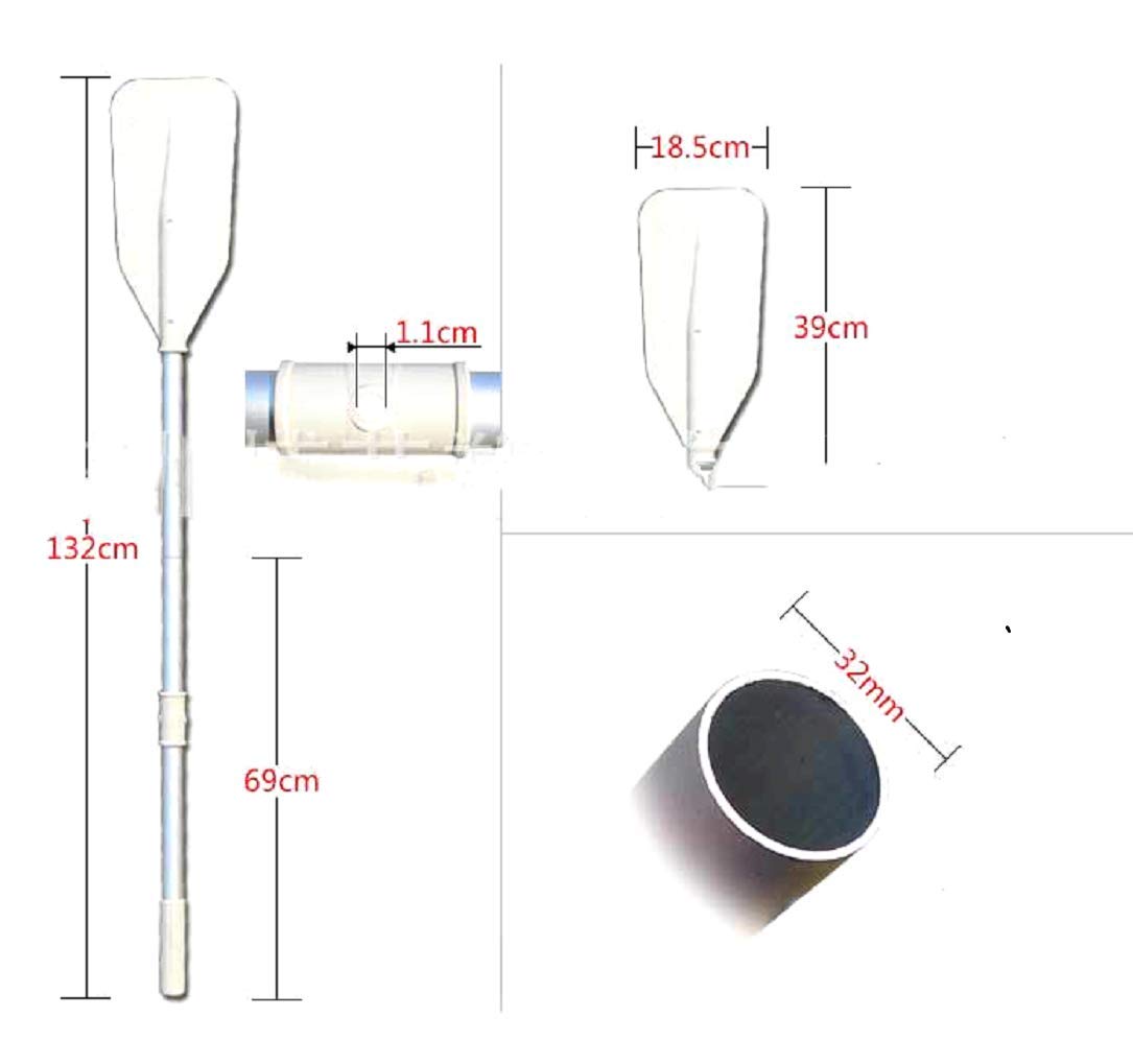 2Pcs Kayak Paddle Detachable Rafting Canoe Paddle Tool Aluminium Paddles Inflatable Boat Dinghy Canoe Water Marine Oars