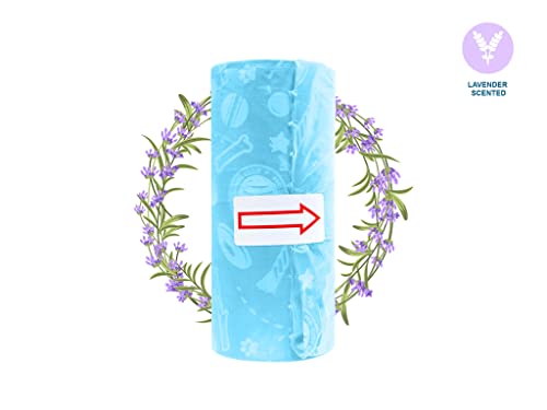 AKC Dog Poop Bags, 240 Bags 16 Rolls, Lavender Scent, Toy Print