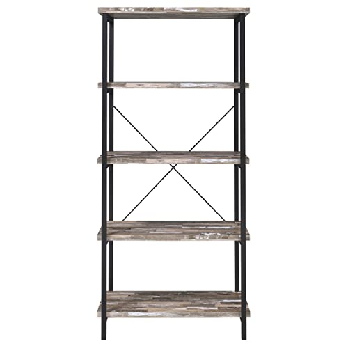 Coaster Furniture Bookcase Salvaged Cabin and Black 801552