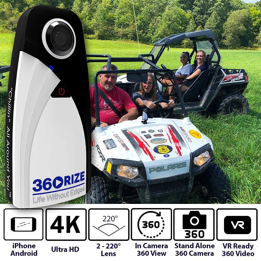 360 Camera - 360Penguin - iPhone/Android Compatible VR Camera - 24MP Photo and 4K Video (360rize)