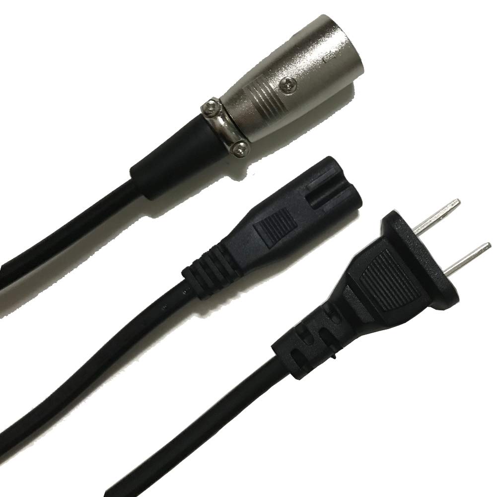 Unocho 29V Battery Charger 2A DC Charger Power Supply Adapter for 24V Lithium Batteries li-ion Batteries Pack with 3-pin XLR Connector