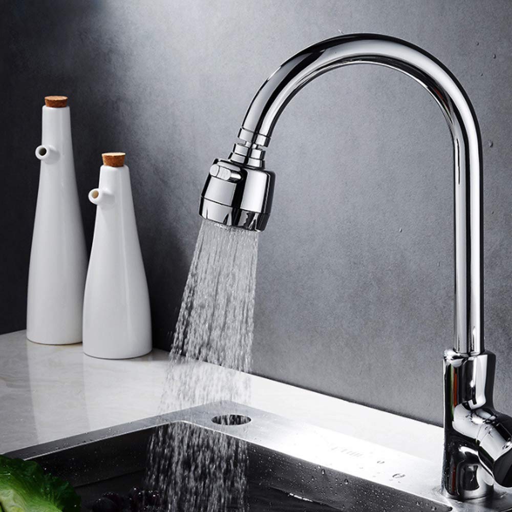 360 degree swivel faucet,2 Pack Kitchen Sink Faucet Sprayer Head Anti -Splash Tap Kitchen Bathroom Nozzle Filter Water Saving Water Tap Replacement
