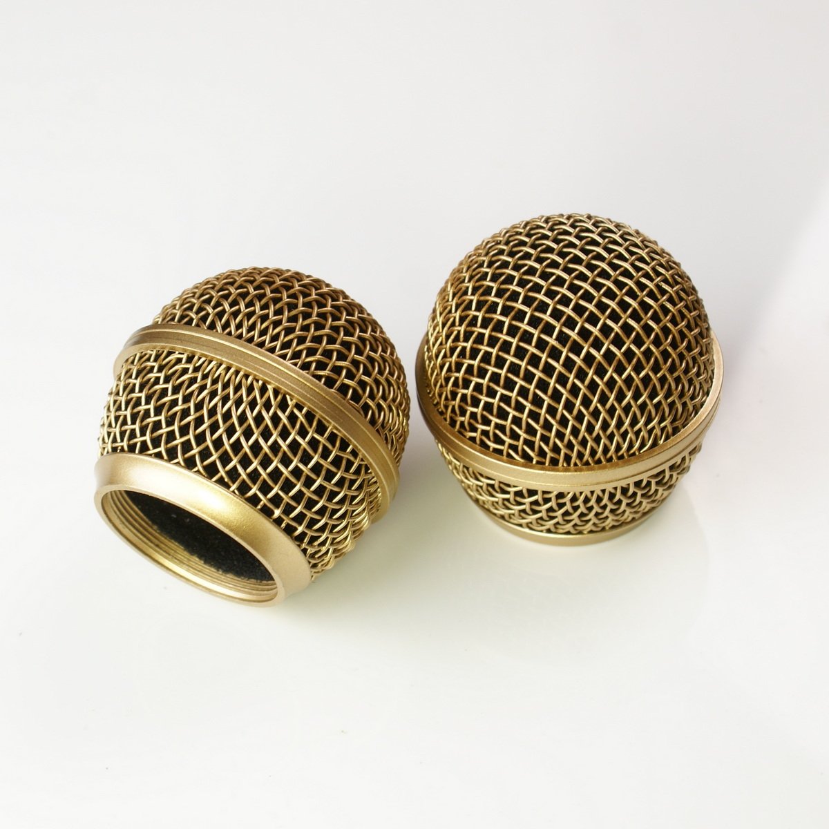 2x Mesh Microphone Grille For Shure SM58 565SD LC Microphone,Copper Plated