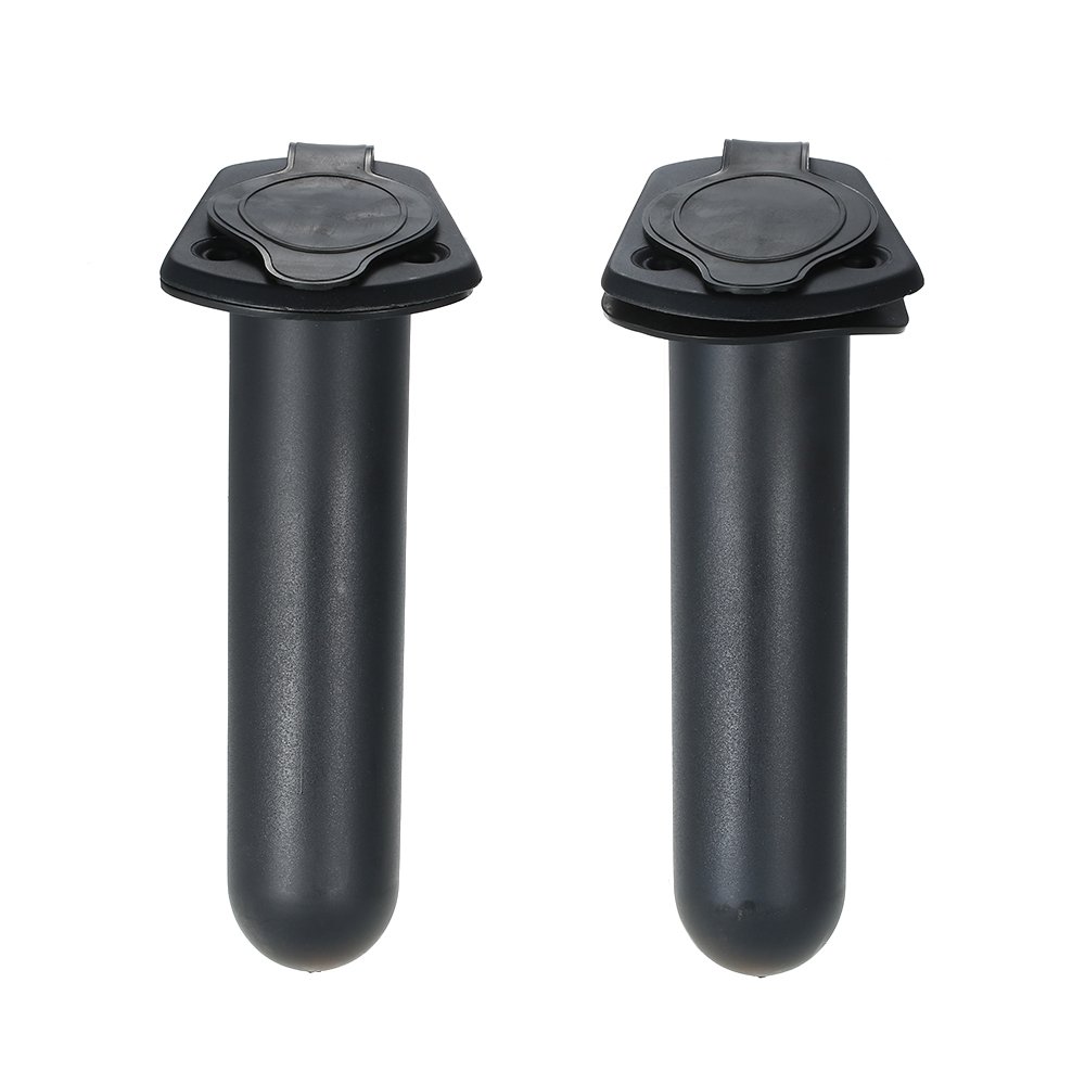 2 PCS Flush Mount Fishing Boat Rod Holder Bracket with Cap Cover Kayak Fishing Tackle Box Accessory Tool