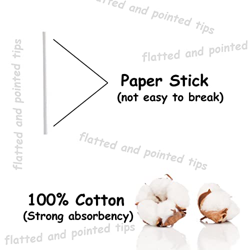 375pcs Precision Cotton Swabs, Double-ended Cotton Buds with Pointed and Flat Tips, Excellent Beauty Tools for Effective Makeup and Personal Care