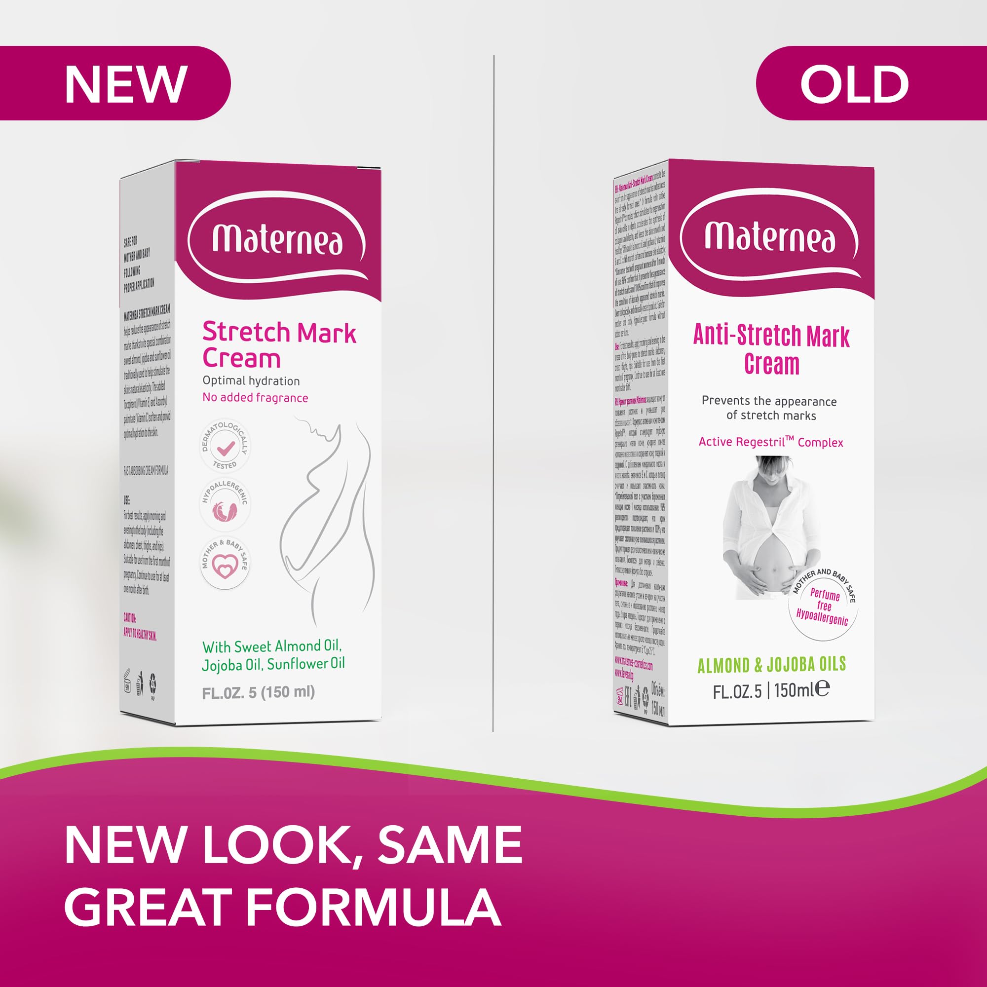 Maternea Stretch Mark Cream - Provides optimal skin hydration and improves its appearance. (150 ml)