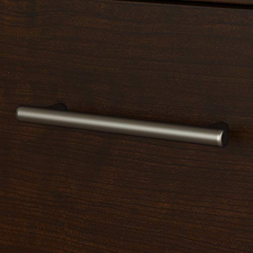 Bush Furniture Somerset 60W Office Desk with Lateral File Cabinet and 5 Shelf Bookcase