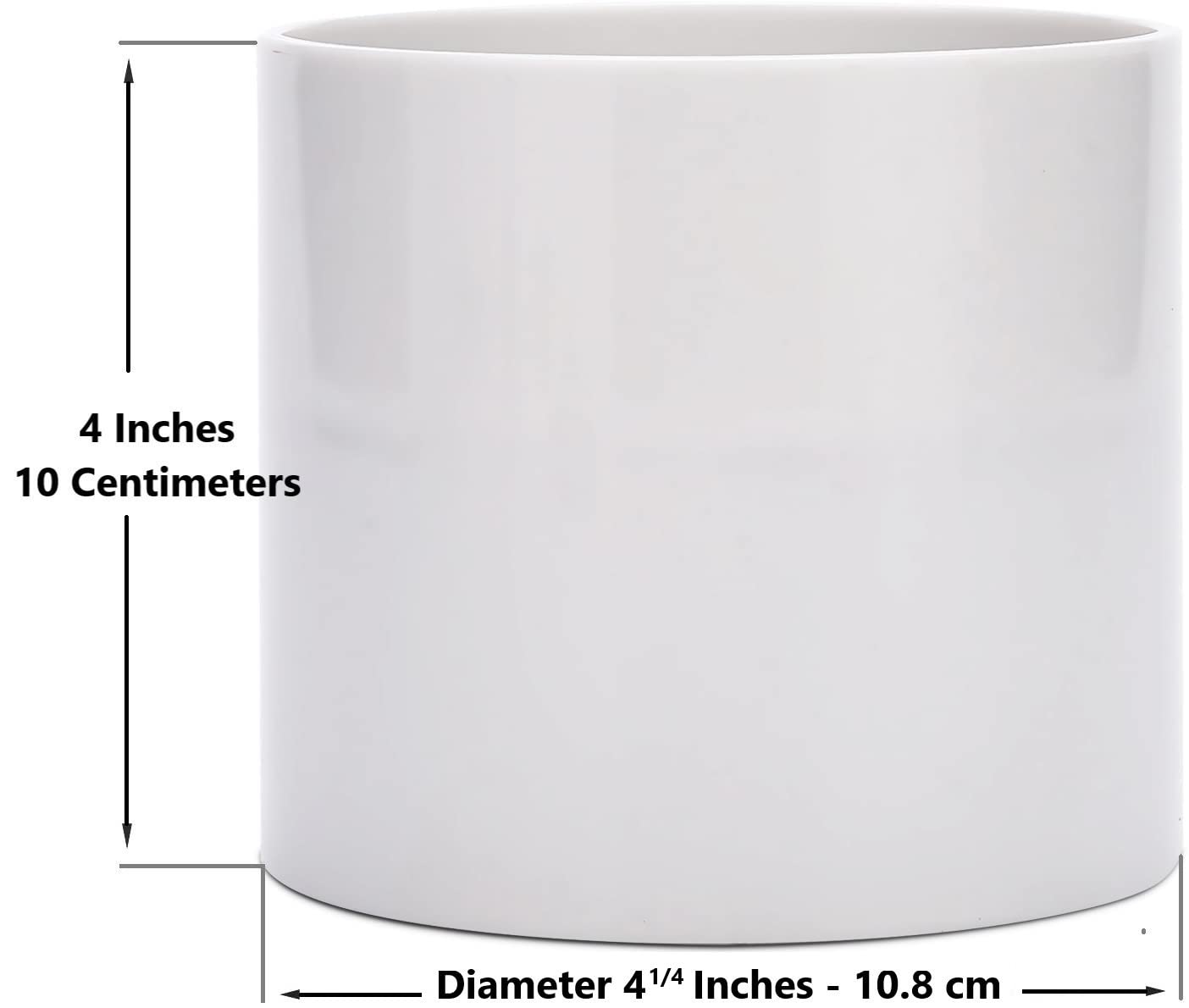 2 pcs Golf Hole Putting Cup for Practice Putting Green | Set of 2 Golf Cups - Conform to USGA Regulations, ABS Ivory White, Dimension 4" Depth, Diameter 4 1/4 inches, 1" Center Hole & 0.12" Thickness