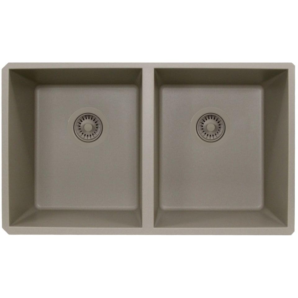 Nantucket 3.5KD-GCTR Basket Strainer Kitchen Drain For Granite Composite Sinks - Truffle