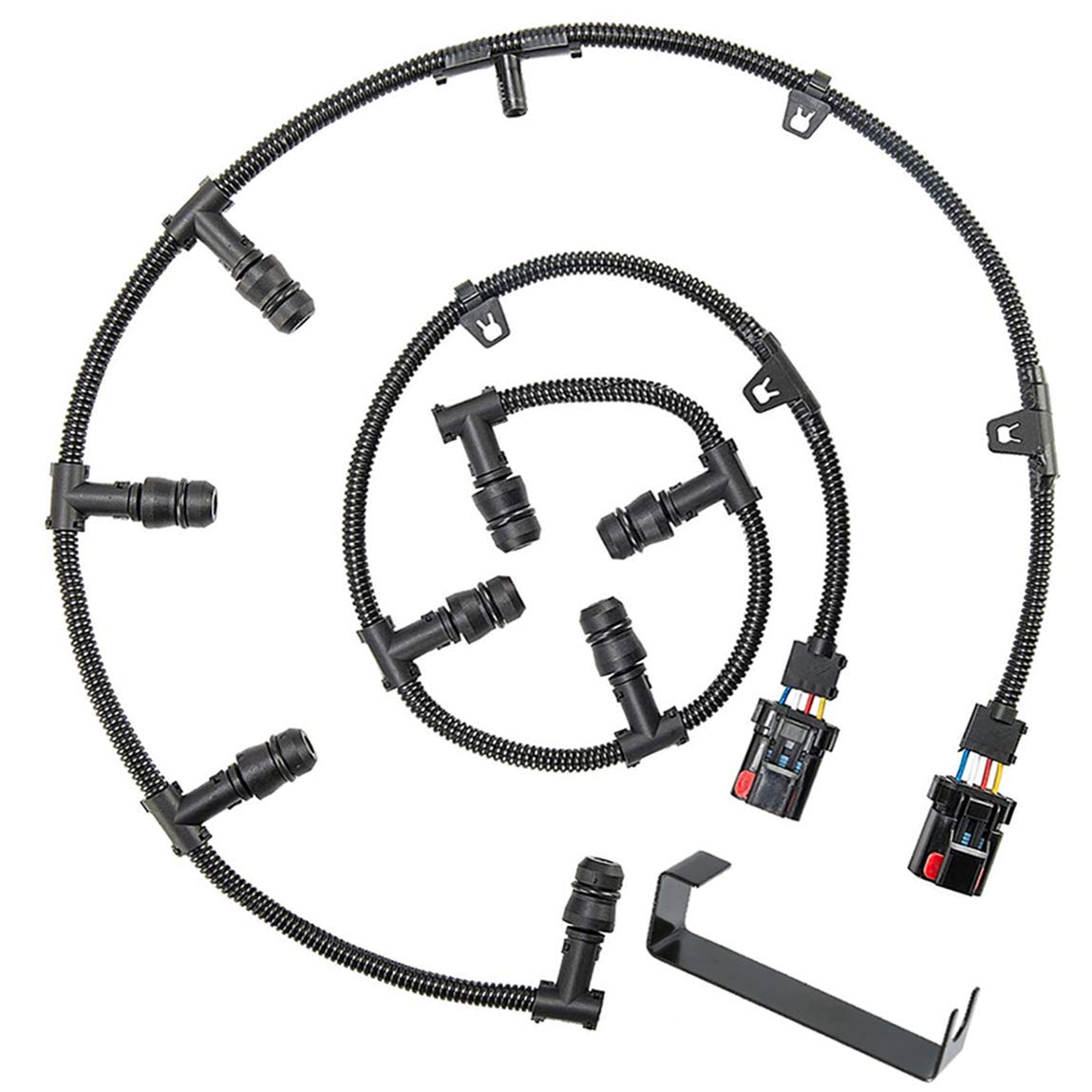 3C3Z-12A690-AA Powerstroke 6.0 Diesel Glow Plug Harness Kit Includes Right Left Harness Removal Tool,Compatible with 2004-2010 Ford 6.0L V8 Powerstroke Diesel Engine Ford F-250 F-350 F-450 Super Duty