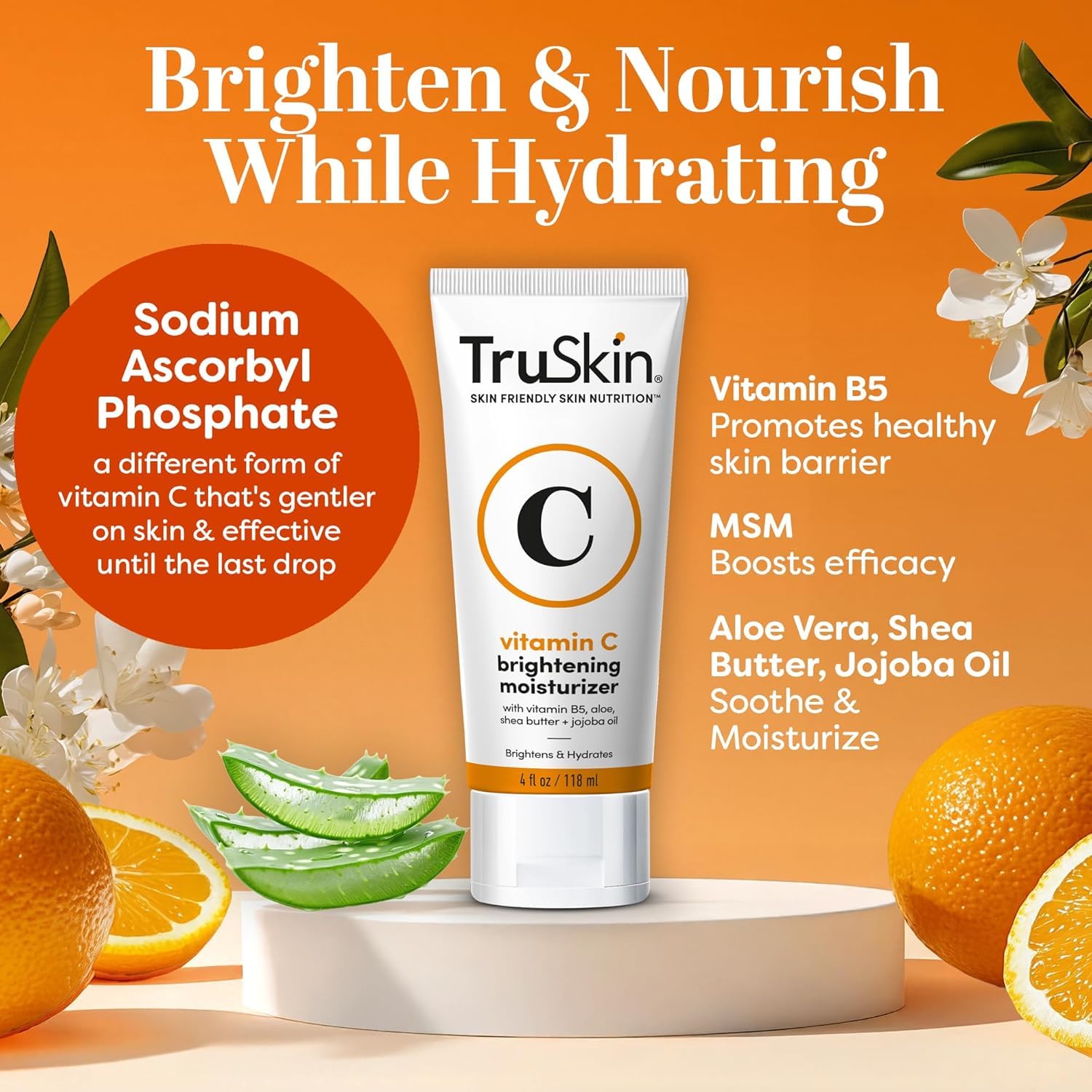 TruSkin Super C Duo with Vitamin C Plus Super Serum 1 fl oz & Vitamin C Brightening Moisturizer 2 fl oz β Anti Aging Skin Care Gift Set for Bright, Smooth, Firmer-Looking Skin