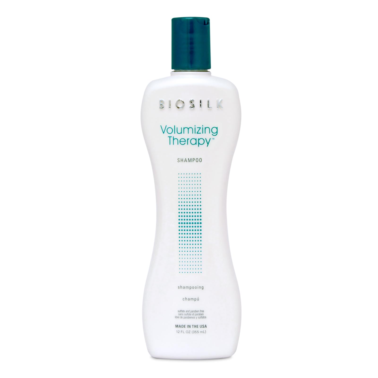 BioSilk Volumizing Therapy Shampoo, Gently Cleanses, Moisturizes & Builds Hair Body & Shine, Sulfate, Paraben & Cruelty-Free, 12 Oz