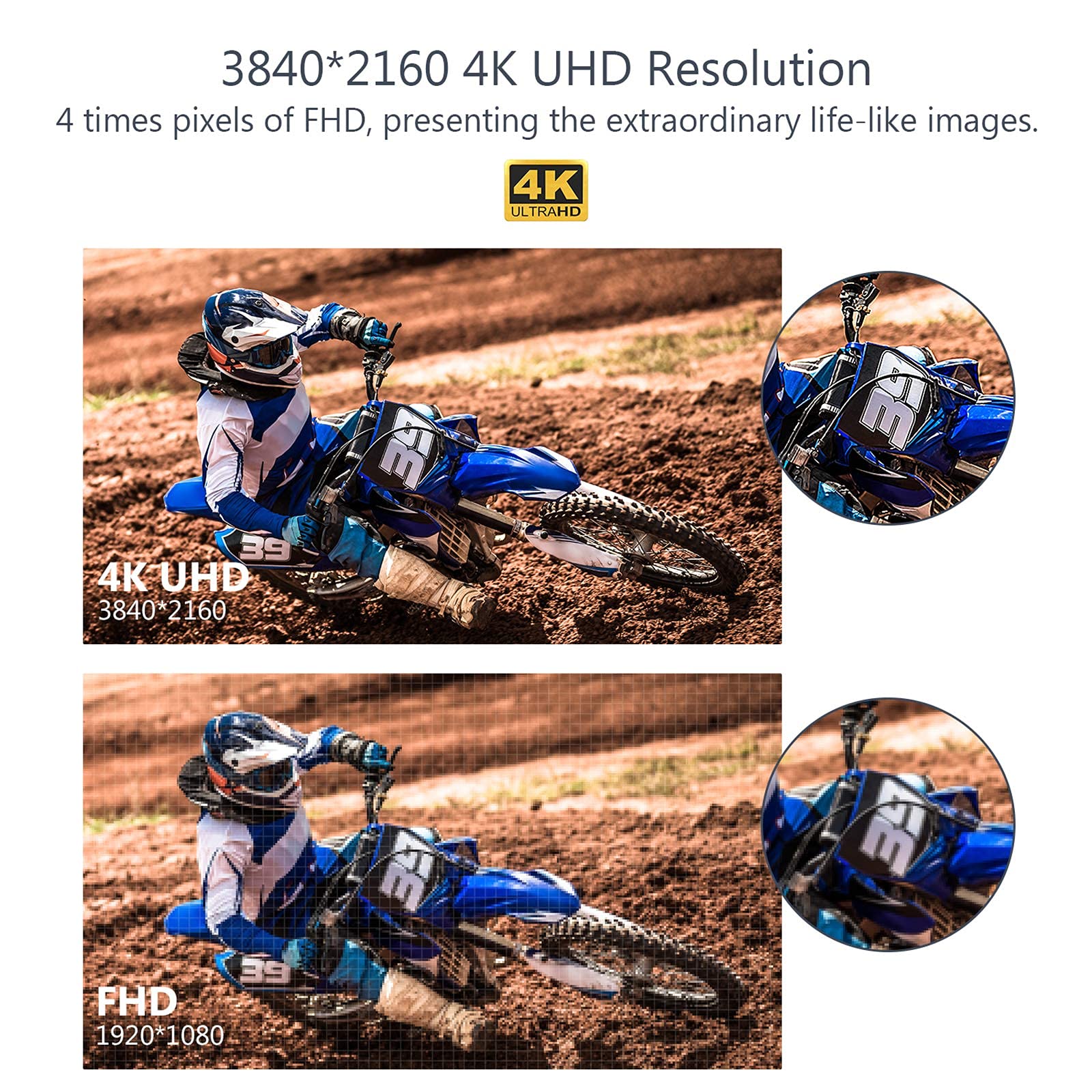 Z-Edge 27-inch Gaming Monitor Ultra HD 4K, 60Hz Refresh Rate, 3840x2160 IPS LED Monitor, 300 cd/m², HDMIx2+DPx1, U27P4K FreeSync Technology