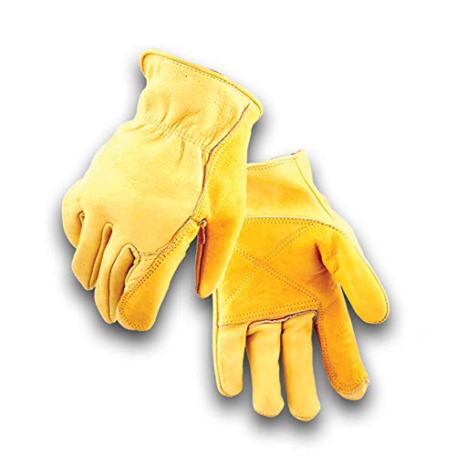 Golden Stag Iron Fencer Work Glove- 207 X-Large Cowhide Leather Fencing Gloves for Men Heavy Duty Double Palm, Guantes de Trabajo Para Hombre, Men Barbed Wire, Ranch, 207XL