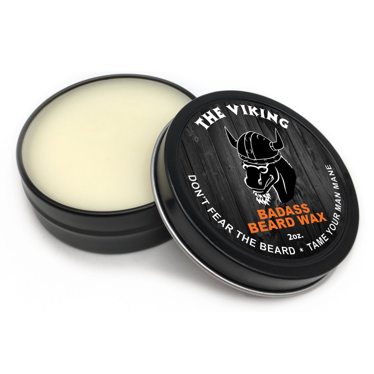 Badass Beard Care Beard Wax For Men - The Viking Scent, 2 oz - Softens Beard Hair, Leaves Your Beard Looking and Feeling More Dense