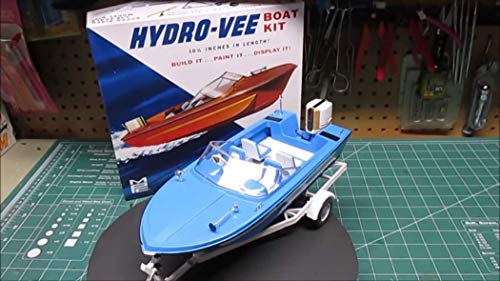 C.P.M. Round2 MPC 883/12 Vintage Hydro-Vee Power Boat Plastic Kit 1:18 Scale 10.5 inches