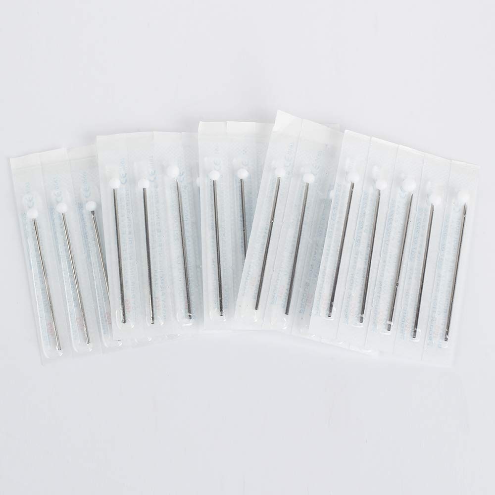 Shuiniba 20G 5 Pieces Body Ear Navel Nose Lip Nipple Piercing Needles