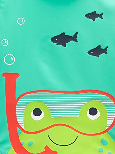 Simple Joys by Carter's Boys' Swimsuit Trunk and Rashguard Set, Frogs, 24 Months