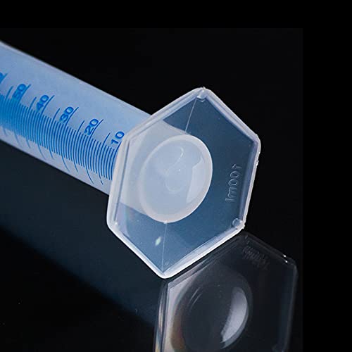 6Pack Plastic Graduated Cylinder 250 ml Transparent Measuring Cylinder Set, Science Measuring Test Tube Flask, Graduated Cylinder Beaker with 2-Sided Marking & Pour Spout for Home and School Science